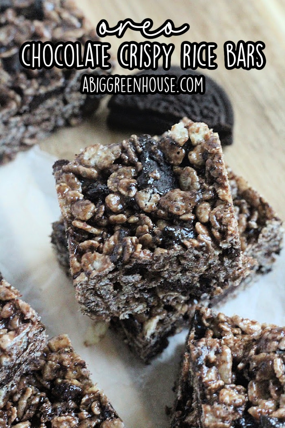 Oreo Chocolate Crispy Rice Bars – Big Green House