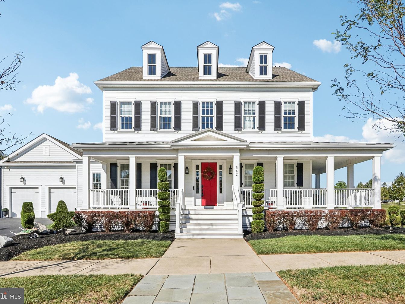 Modern Striking Farmhouse in Middletown, Delaware, With 10-Foot Ceilings and Wrap-Around Porch ...