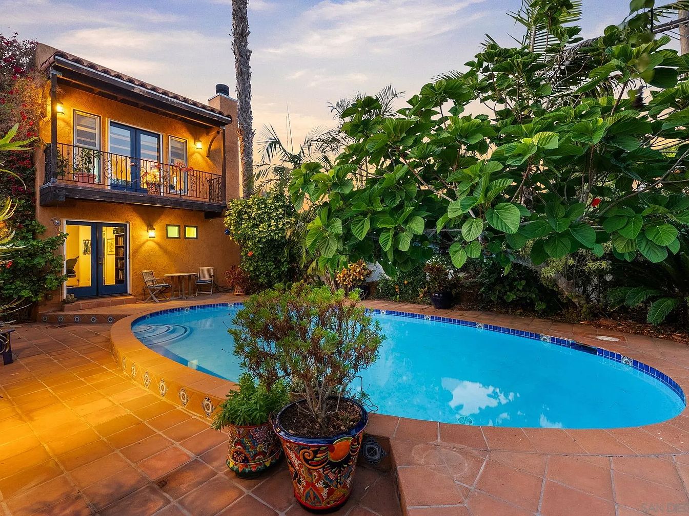 1925 Spanish-Style Home in San Diego, California, Featuring Wood Floors ...
